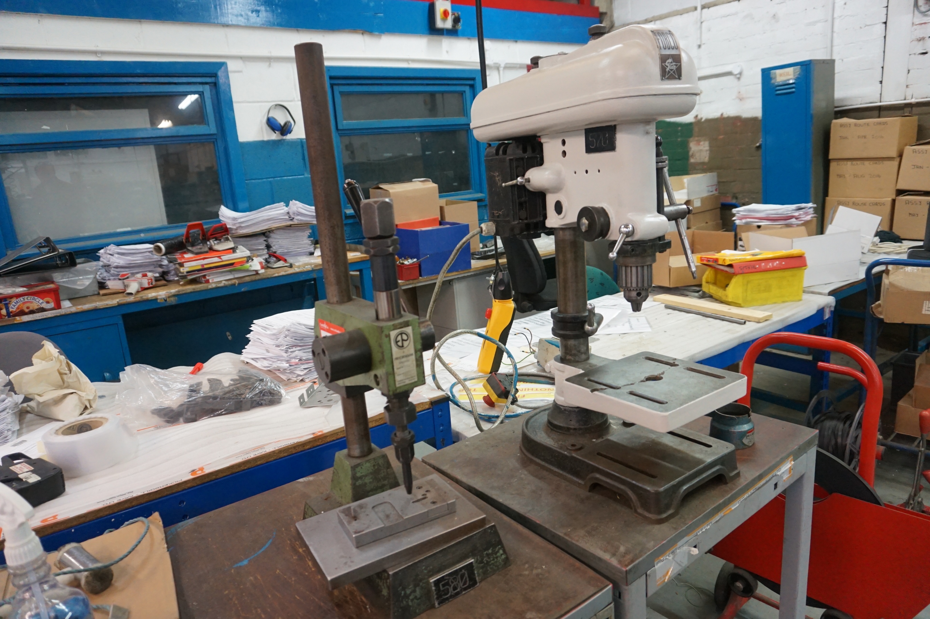 Fobco Star Drill S/No. 20830 and Pryor Mark 115 Riveter