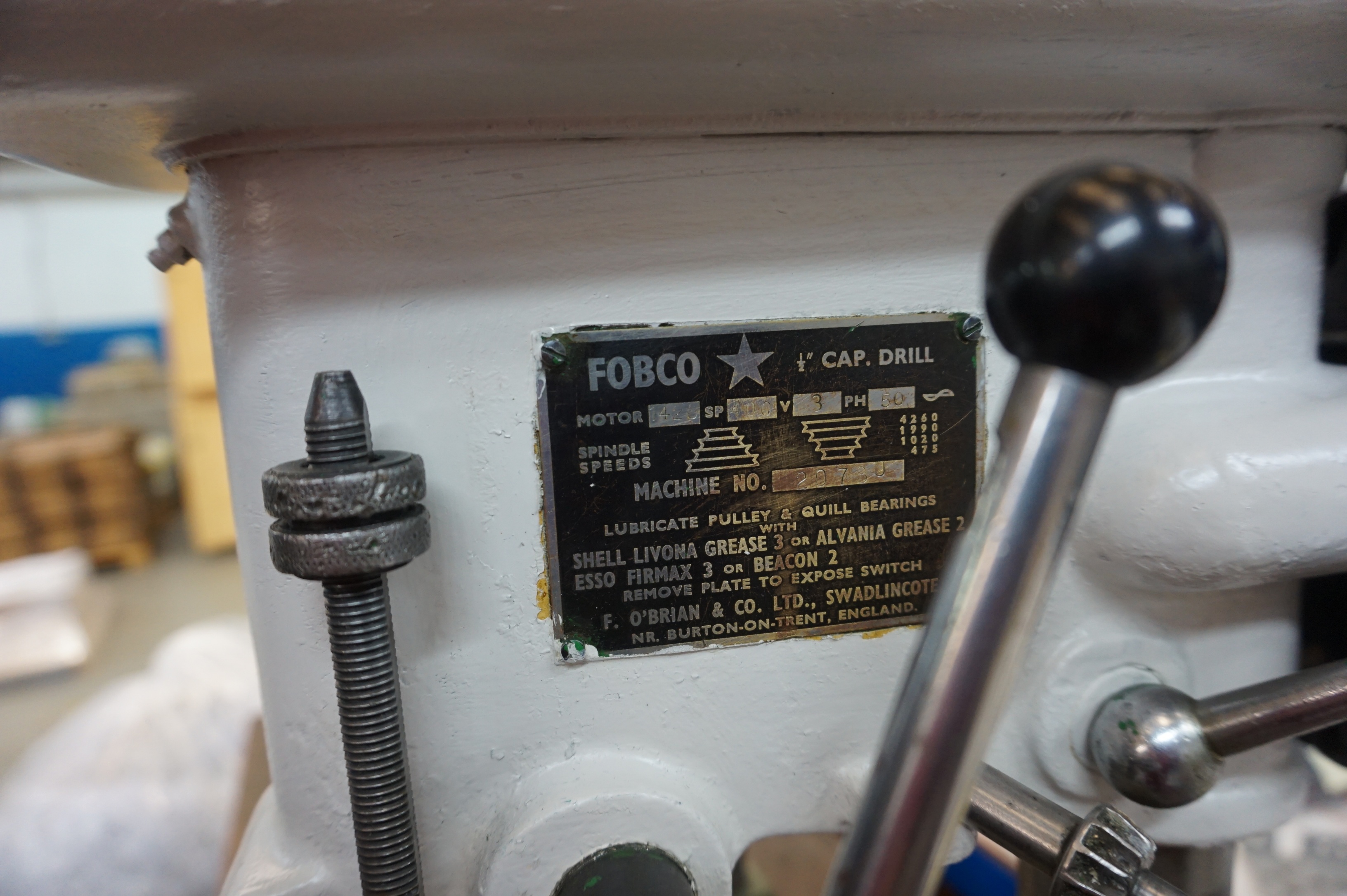 Fobco Star Drill S/No. 20830 and Pryor Mark 115 Riveter