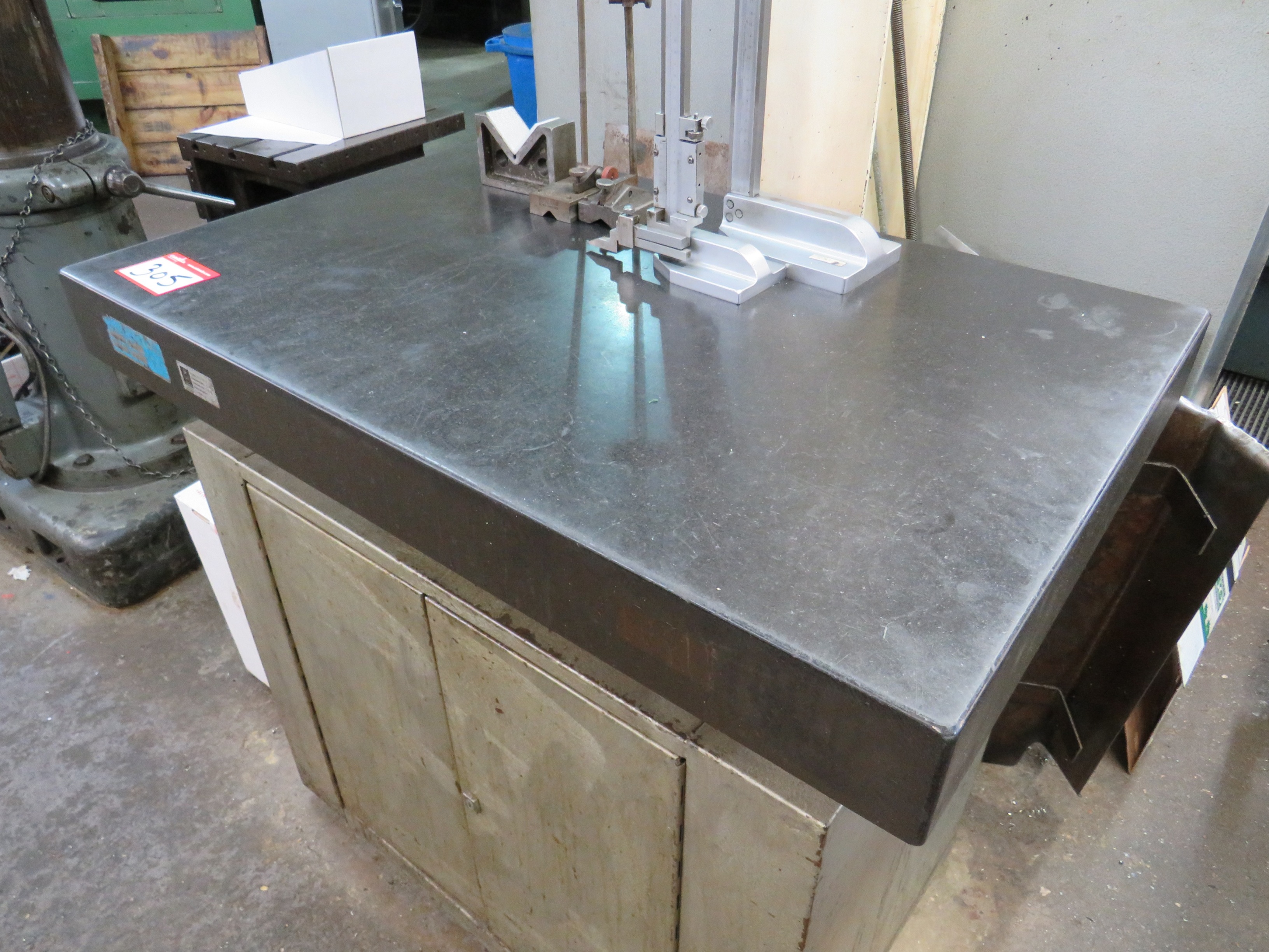 Granite Surface Table, Height Gauge and V Block