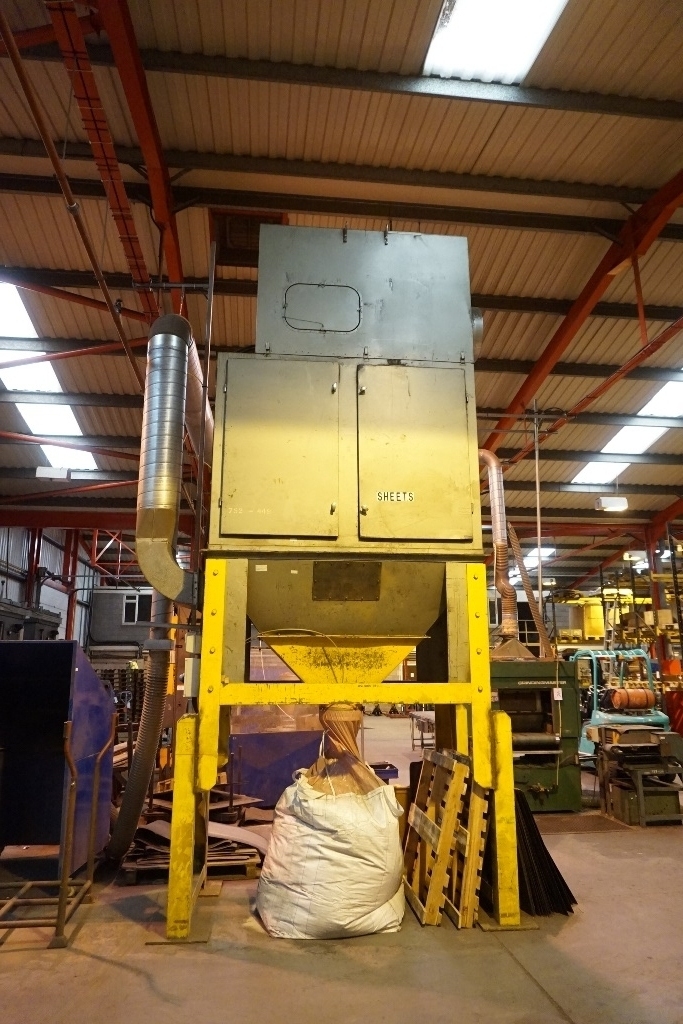 Waste Collection Cabinet and Vertical Bagging Hopper