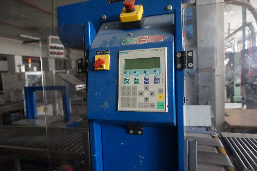 Mosca Typ RO-TR500-3 Strapper with Siemens Simatic OP7 Control