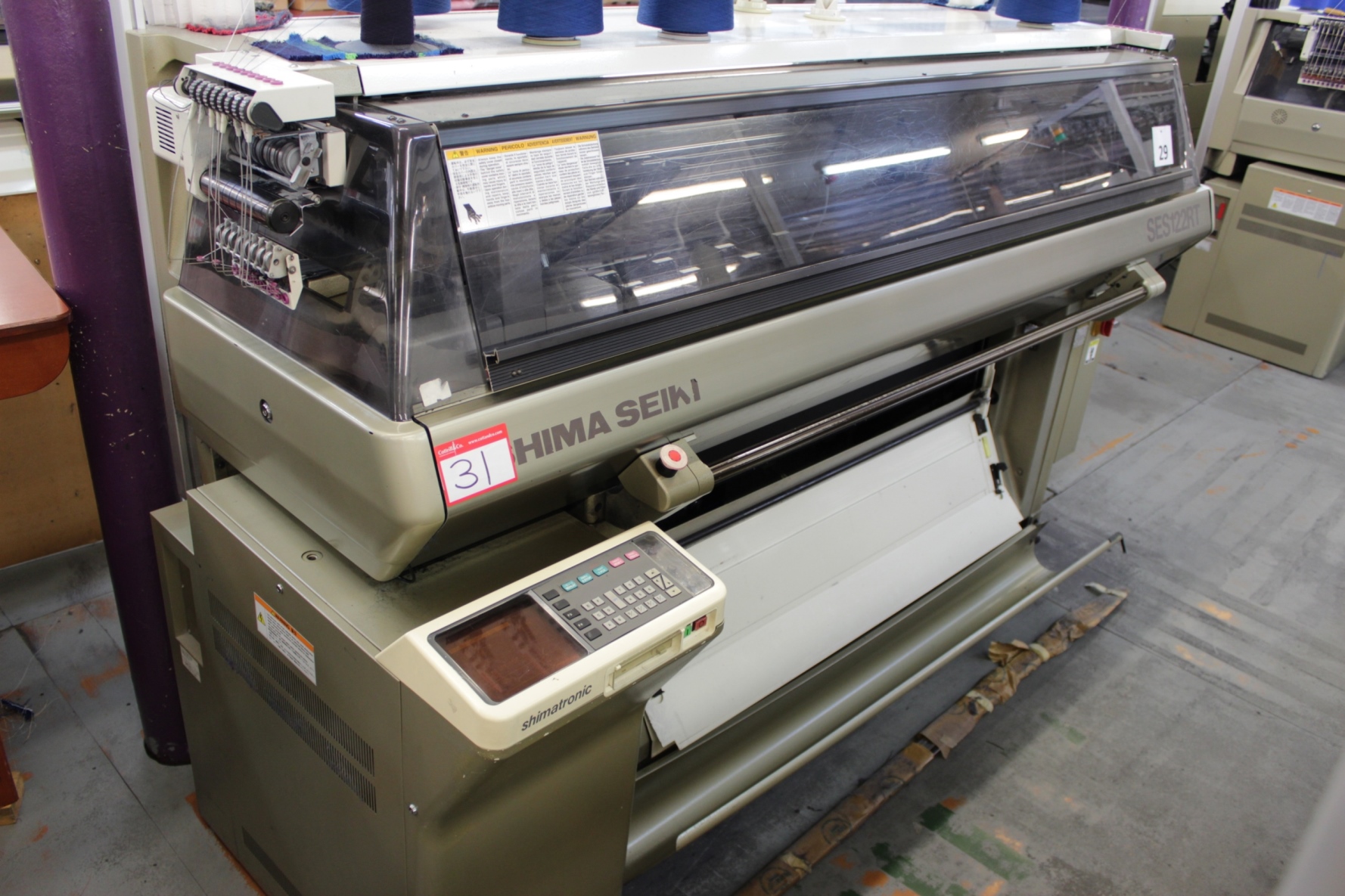 Shima Seiki SES122RT Computerised 10 Gauge Flatbed Knitting Machine
