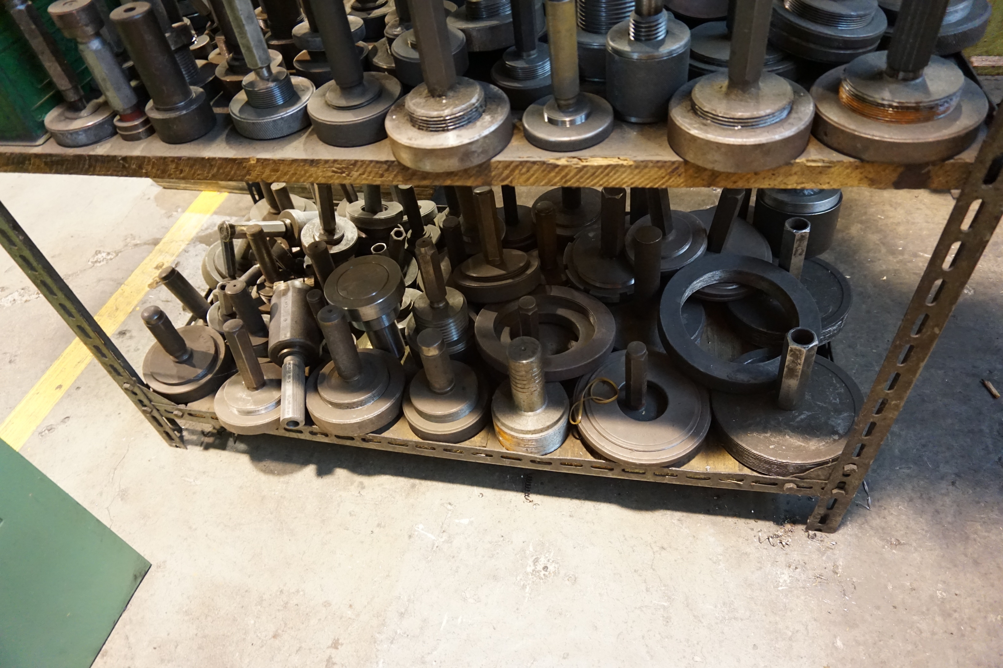 (3) Racks with Large Qty of Thread Gauges and Plug Gauges