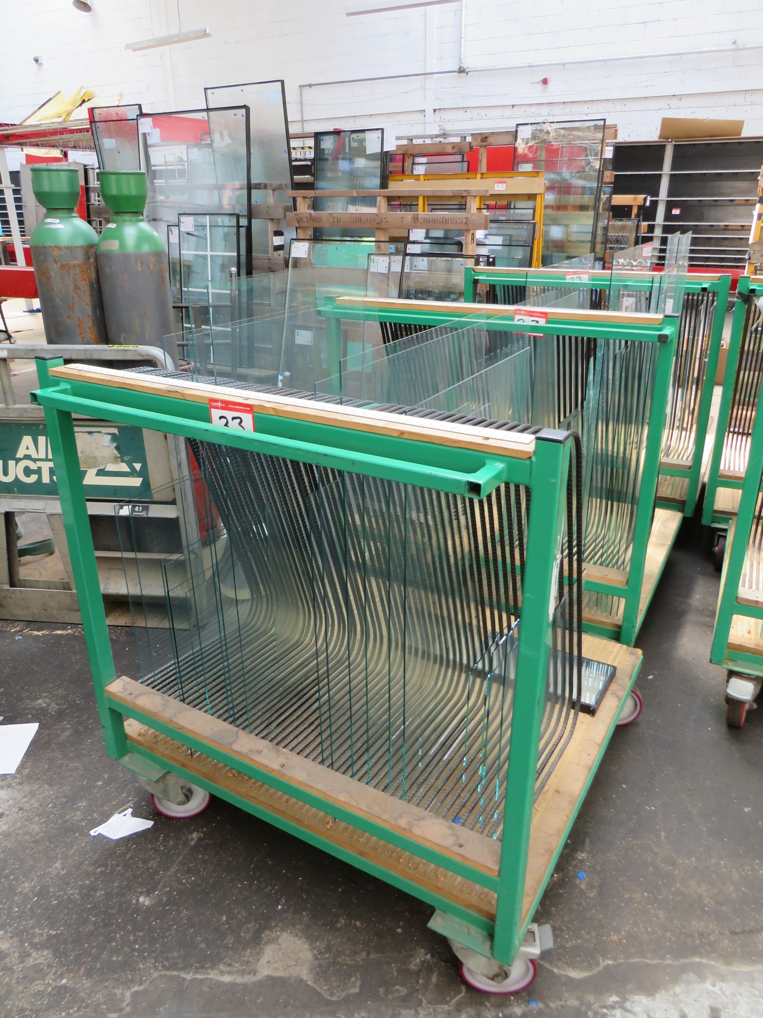 (3) Mobile Slot Trolleys, each Trolley 1.1m x 1050mm x 1.2m High