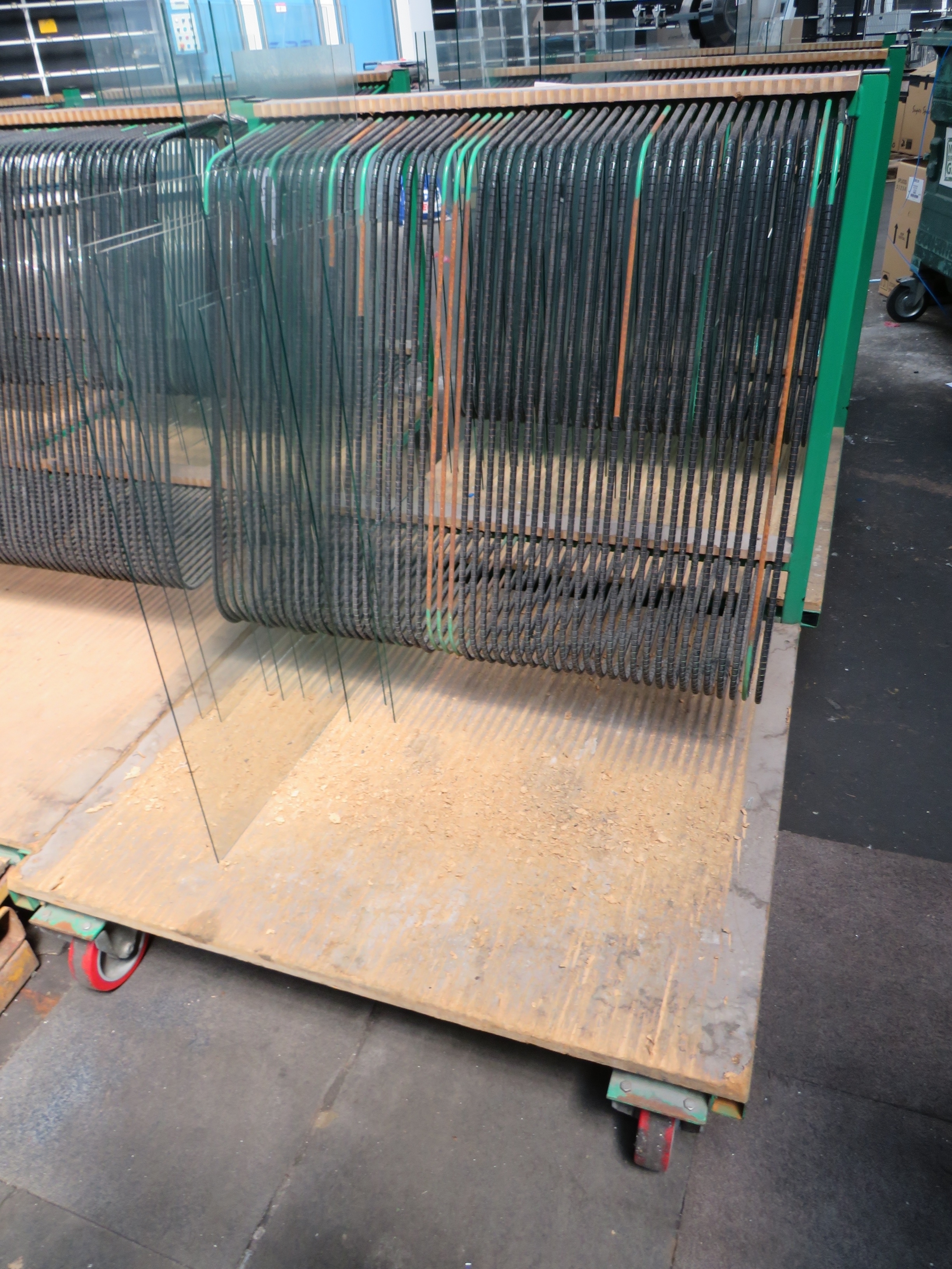 (3) Mobile Slot Trolleys, each Trolley 1.1m x 1050mm x 1.2m High