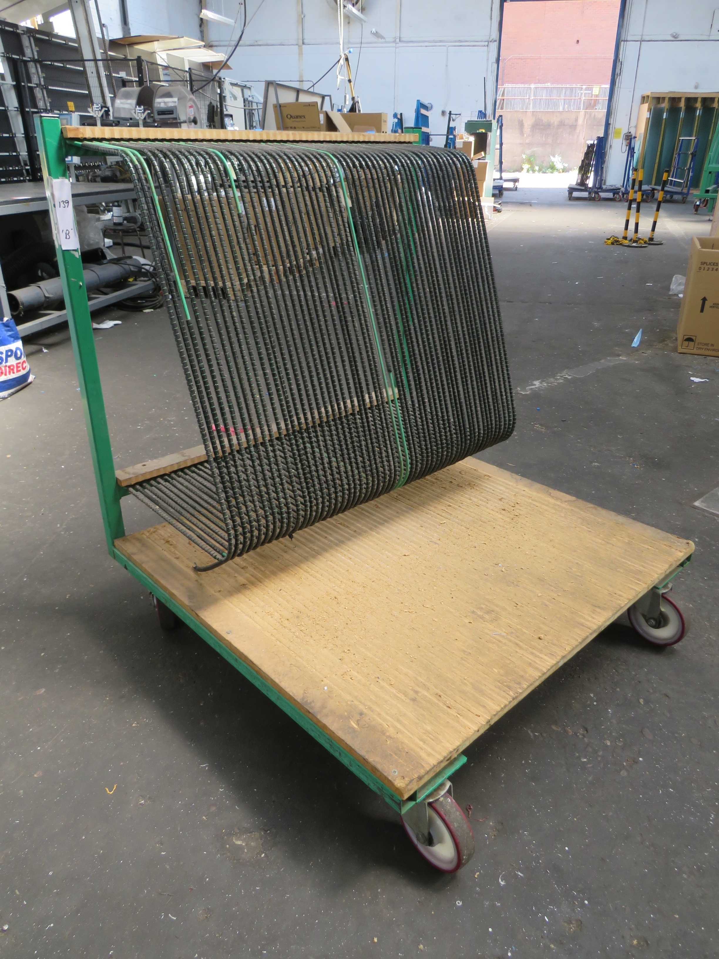 (3) Mobile Slot Trolleys, each Trolley 1.1m x 1050mm x 1.2m High