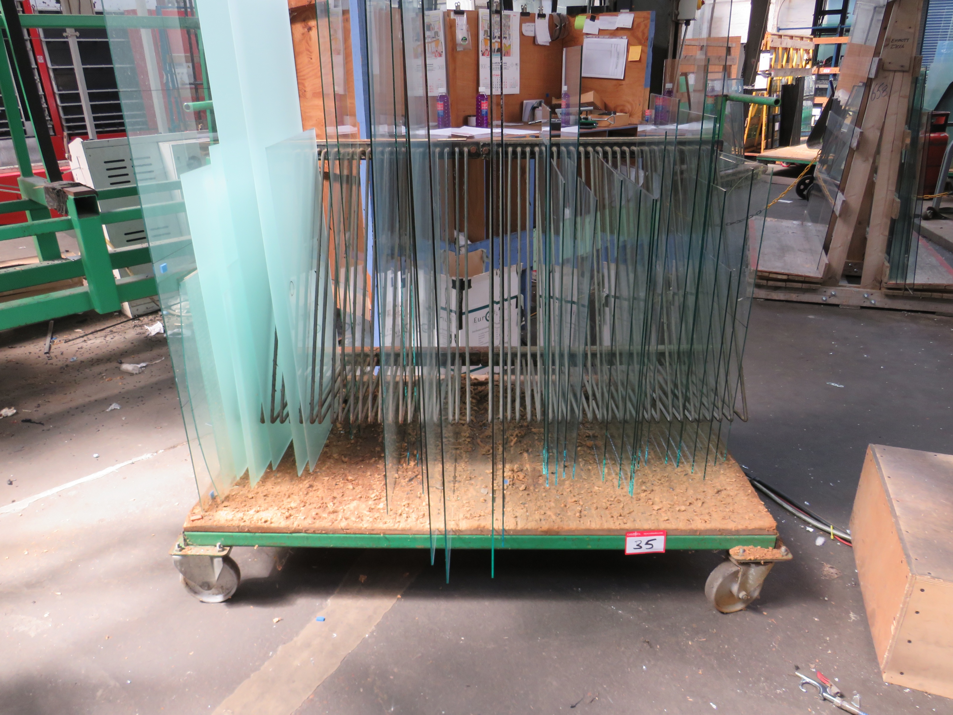 (3) Mobile Slot Trolleys, each Trolley 1.1m x 1050mm x 1.2m High