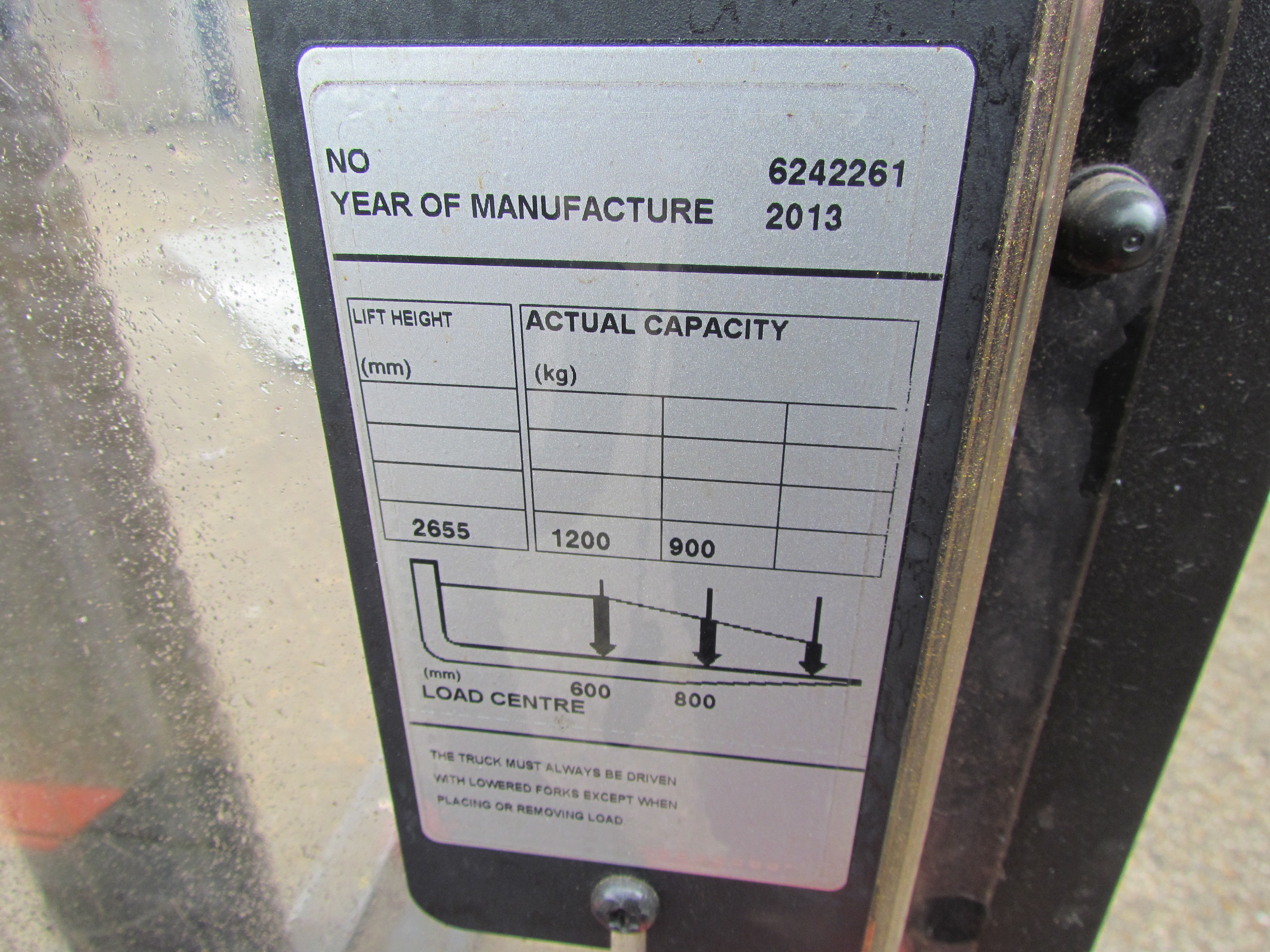 BT Staxio SWE120 Walk Behind Battery Operated High Reach Pallet Truck
