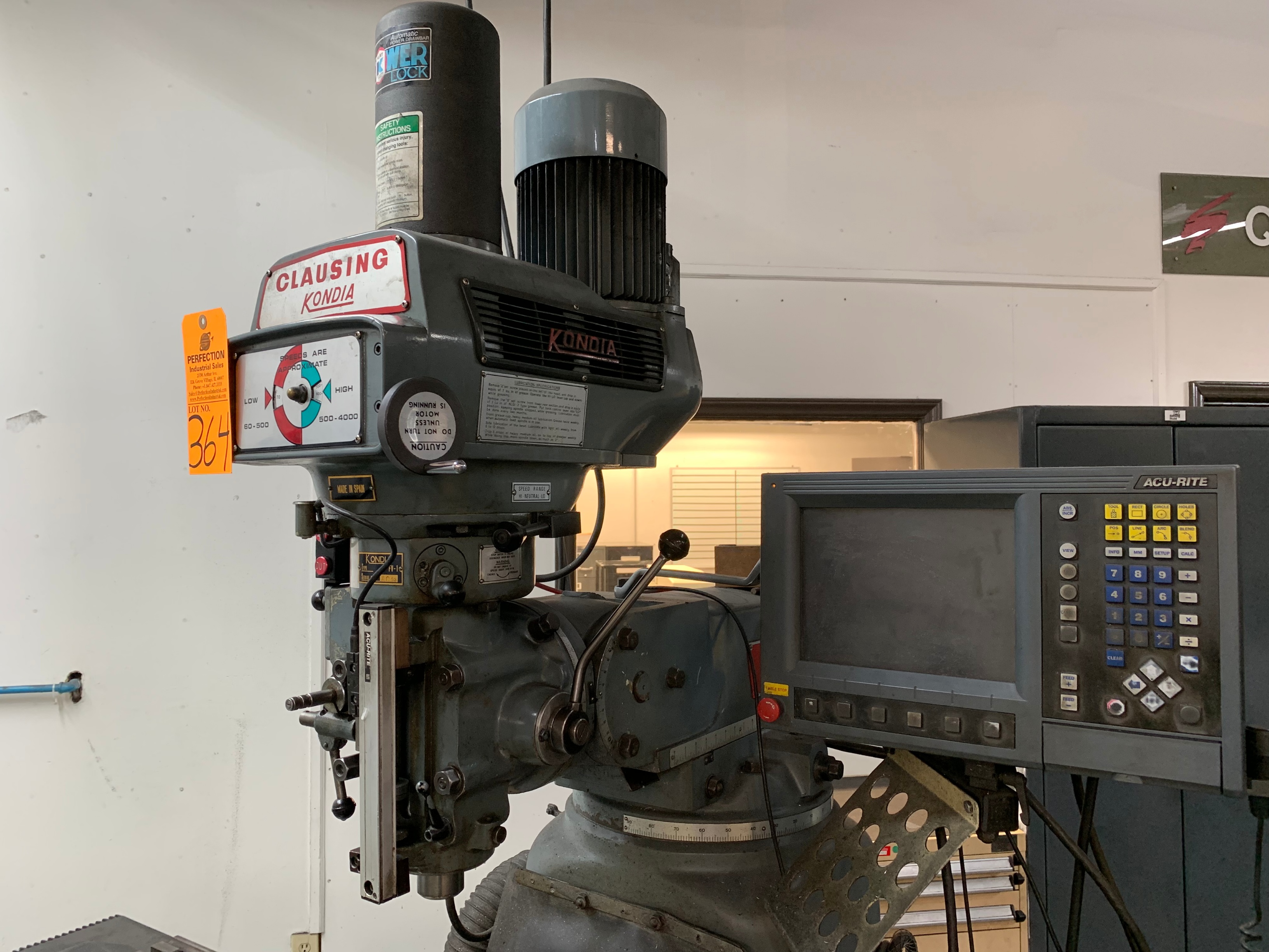 CLAUSING KONDIA FN-1 3 hp CNC Vertical Mill
