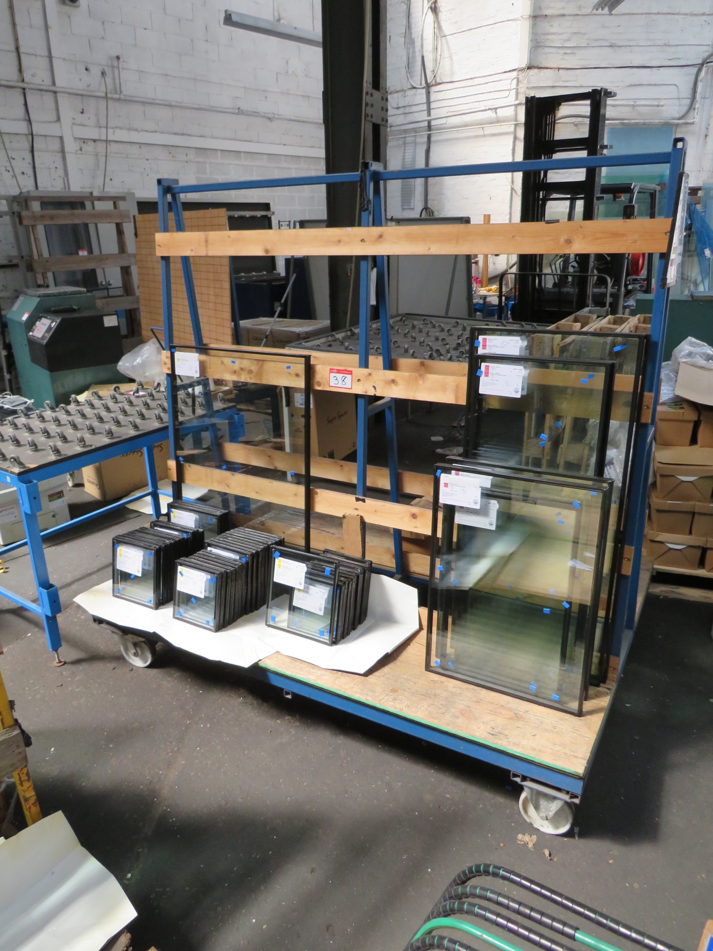 Mobile Glass Rack 2m x 1.45m x 1.95m High