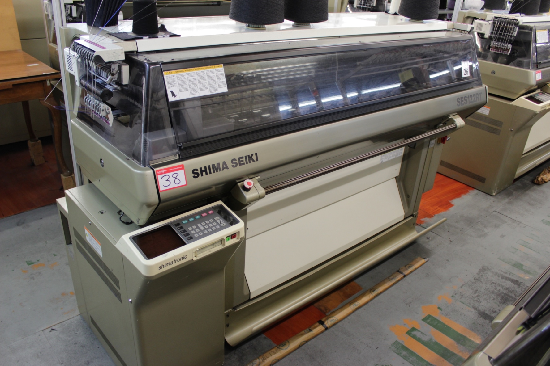 Shima Seiki SES122RT Computerised 10 Gauge Flatbed Knitting Machine