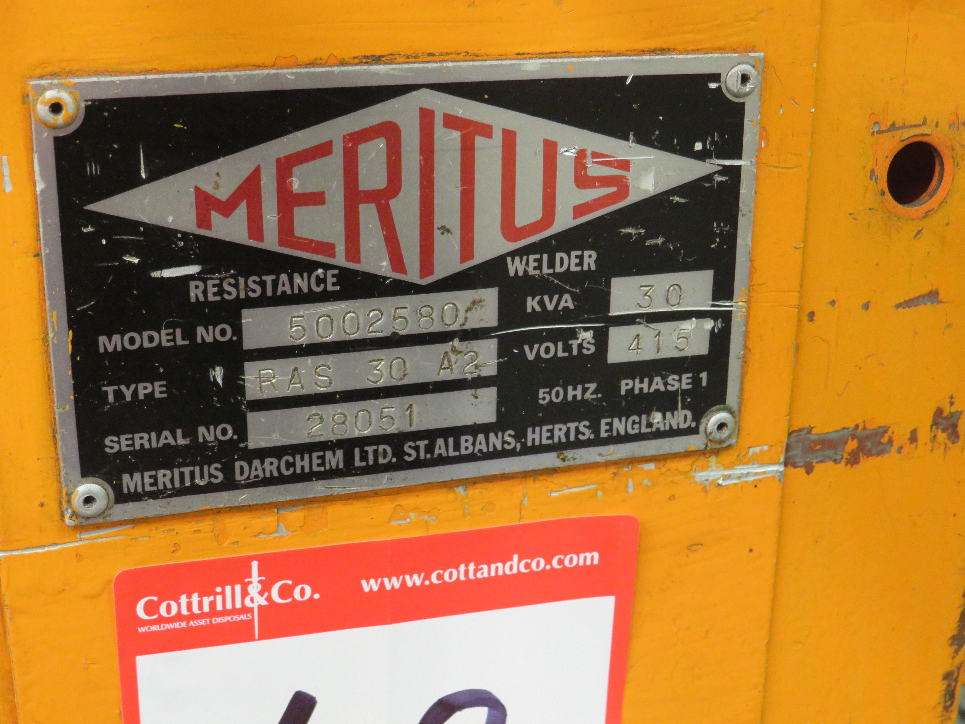 Meritus RAS 30 A2 Spot Welder