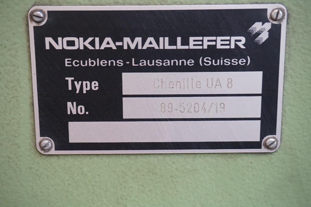 NOKIA MAILLEFER Chenille UA8 400mm Continuous Belt Caterpuller Capstan