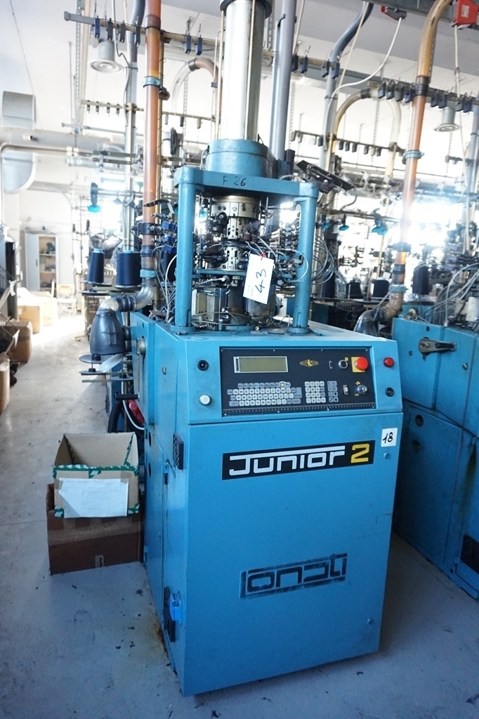 Lonati Junior 2 Hosiery Knitting Machine; 3 1/4" diameter; 260 Needle ...