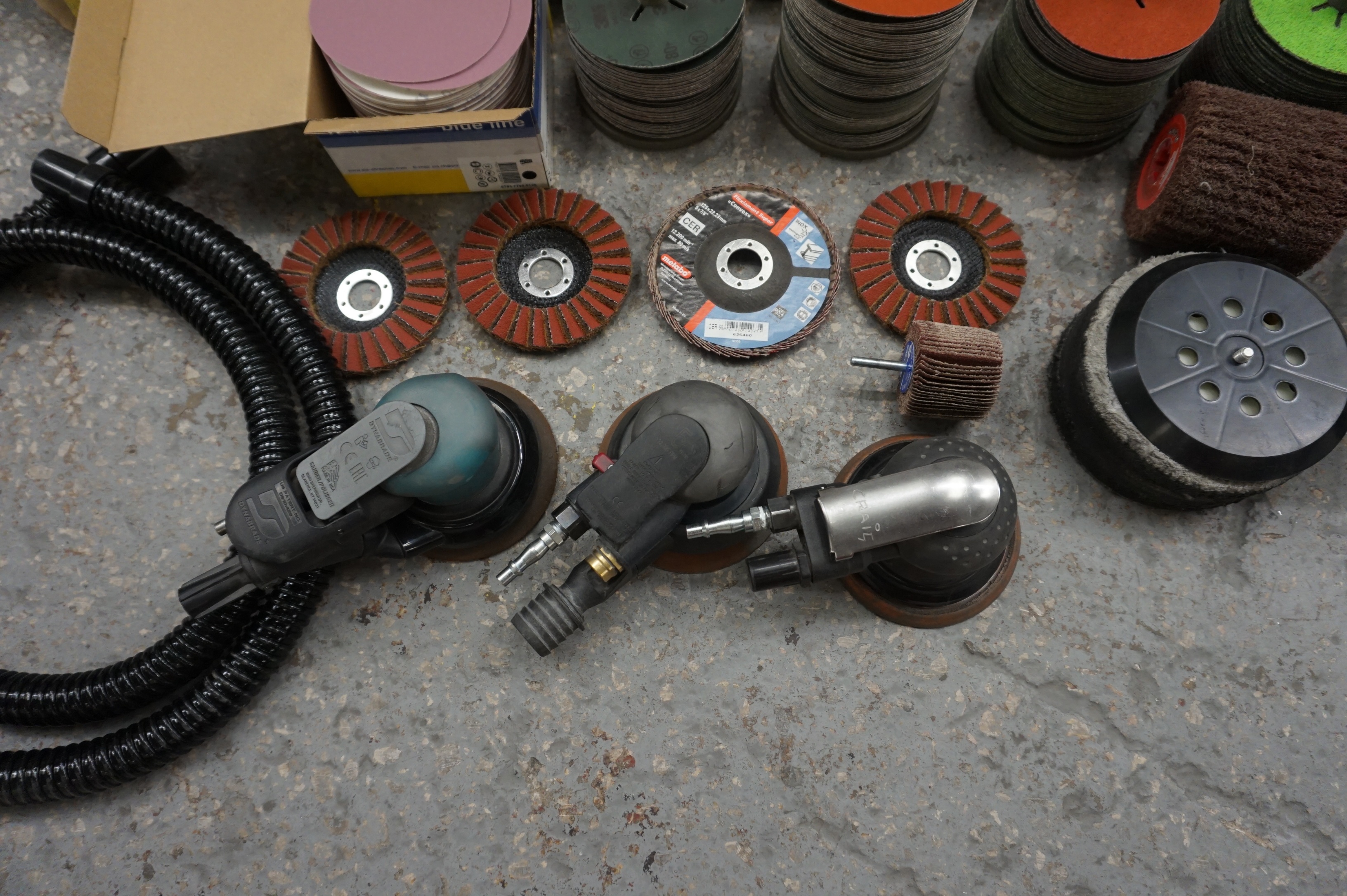 Large Qty of Abrasive Discs, Air Tools, R-Kem Resin Kit