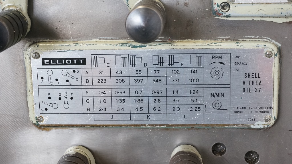 Elliott No.2 Horizontal Milling Machine