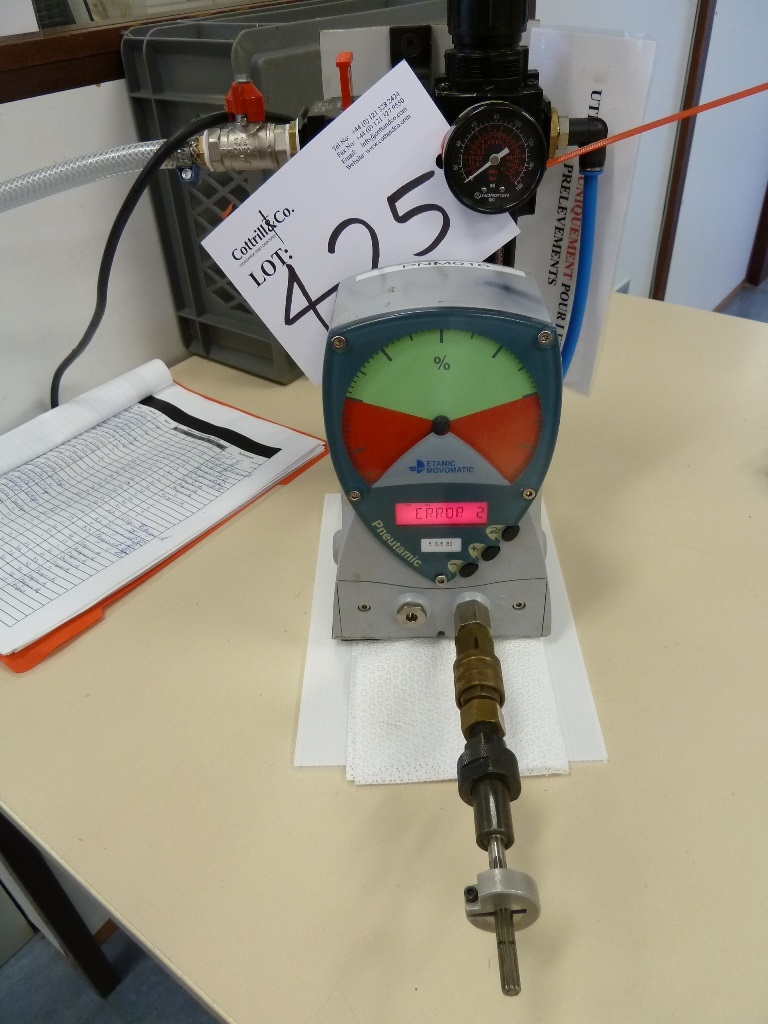 (2) Etamic Movomatic Pneumatic Digital Gauges