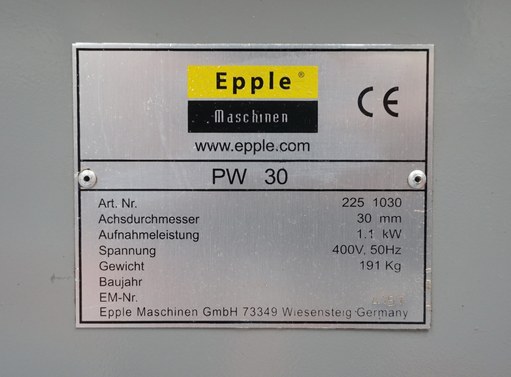 Epple Type PW30 Profile Bending Machine