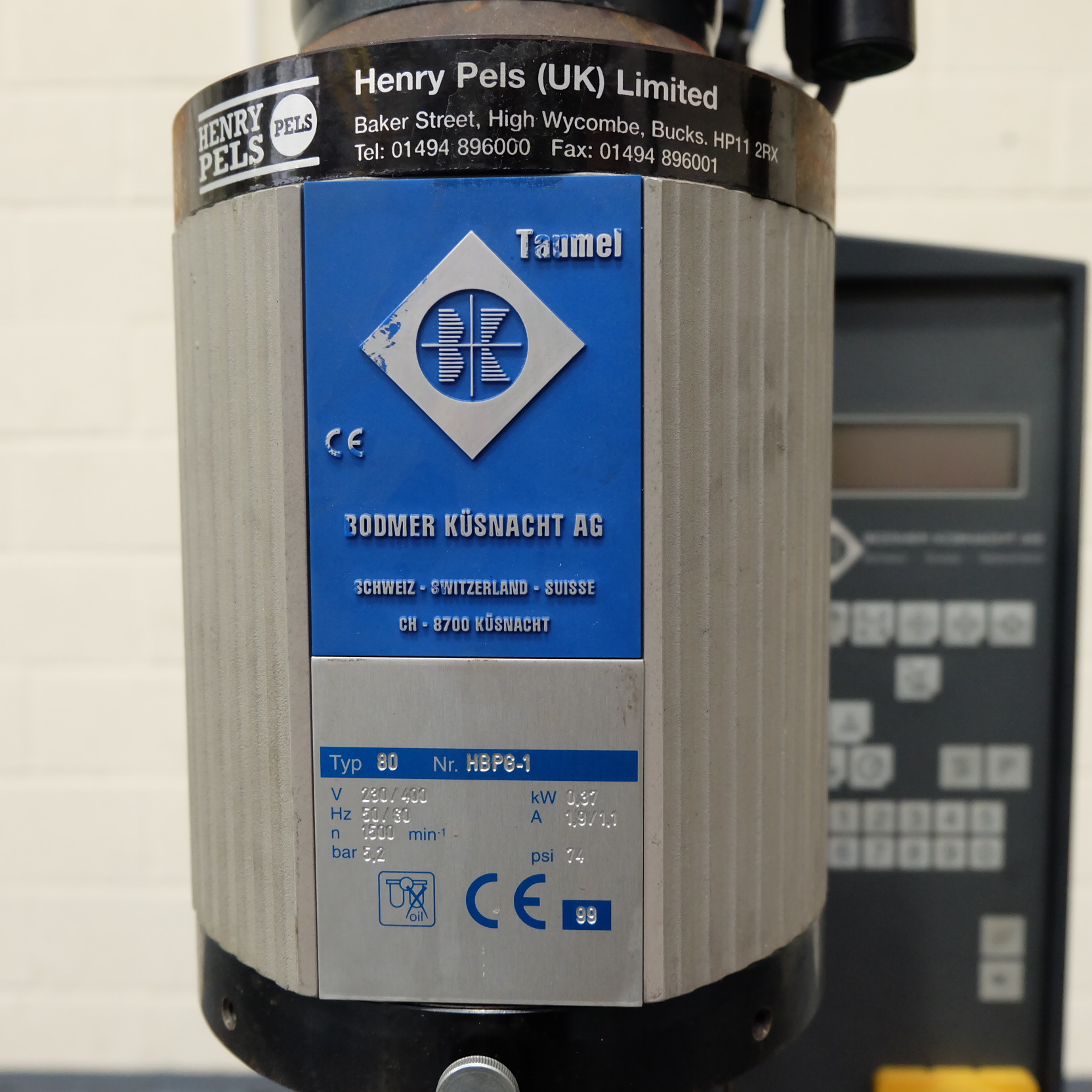 Bodmer Taumel Type 80 Touch Control Spin Riveting Machine