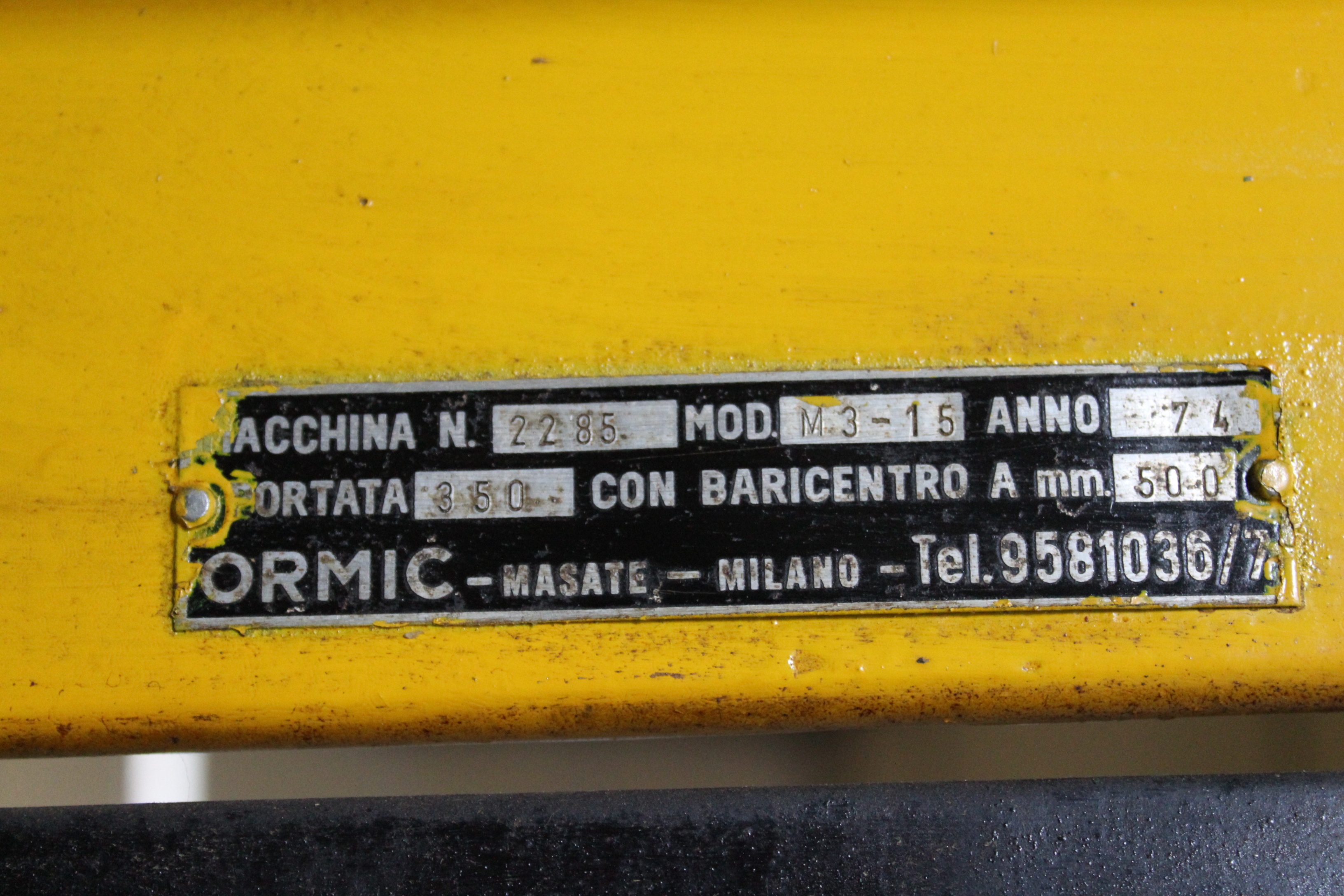 Ormic Model W1035L Electric Pallet Truck