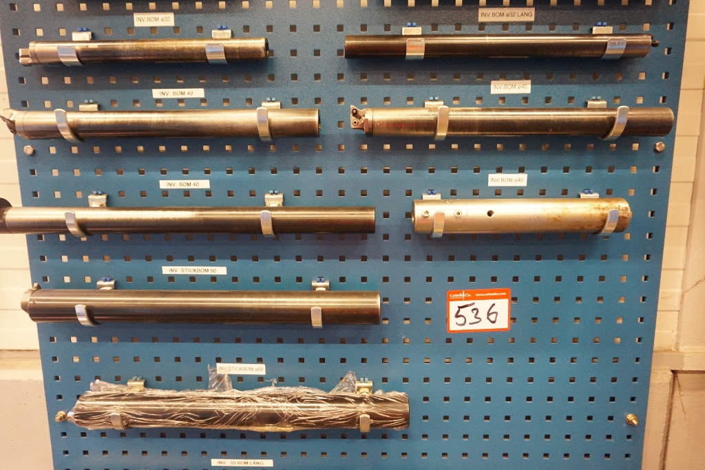 Rack with Qty of Anti-vibration Boring Bars