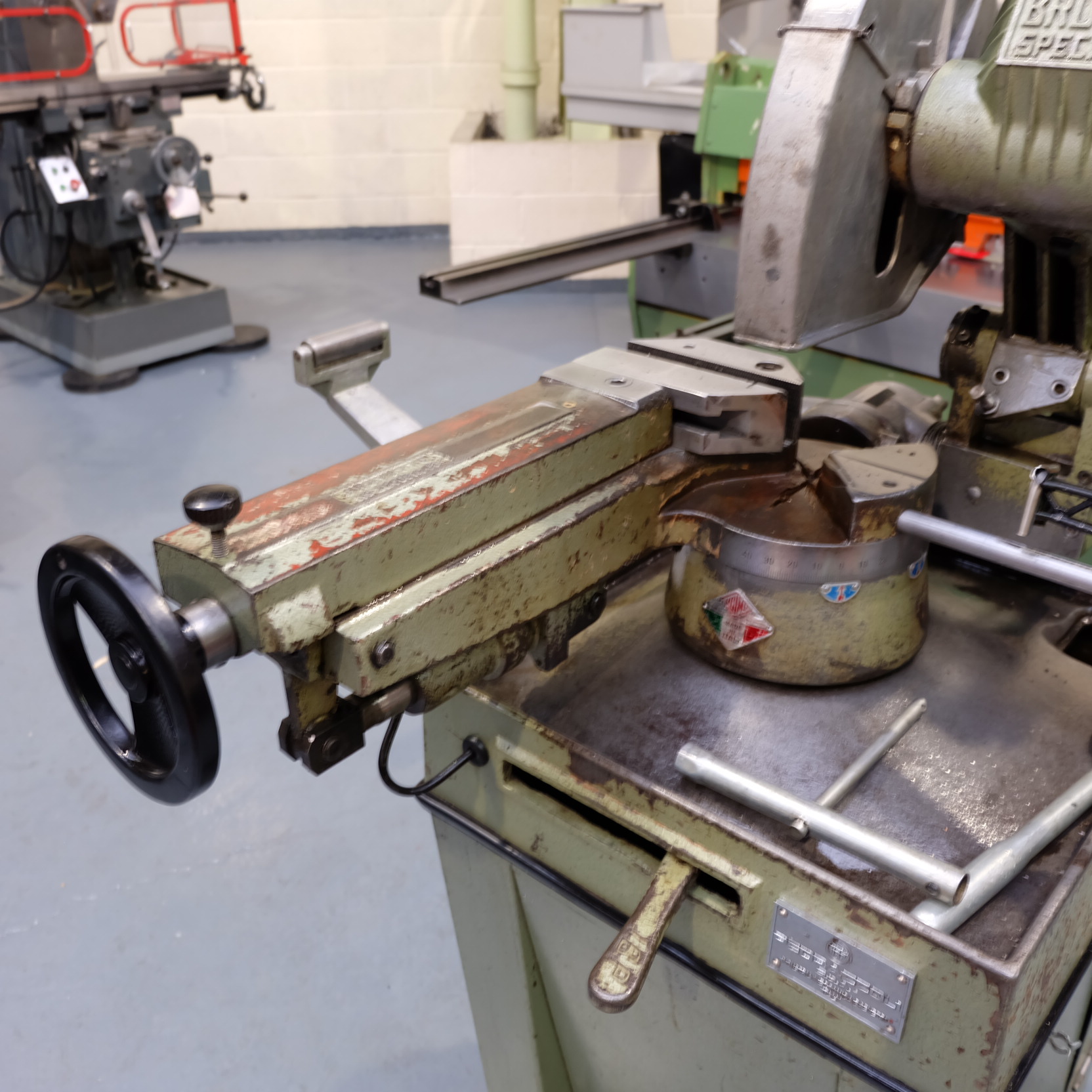 Pedrazzoli Super Brown Special Tilt Head Pull Down Circular Saw