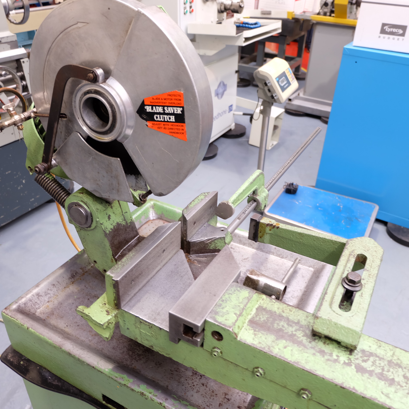 Pedrazzoli Mec Brown 75 Circular Pull Down Saw on Pedestal Base