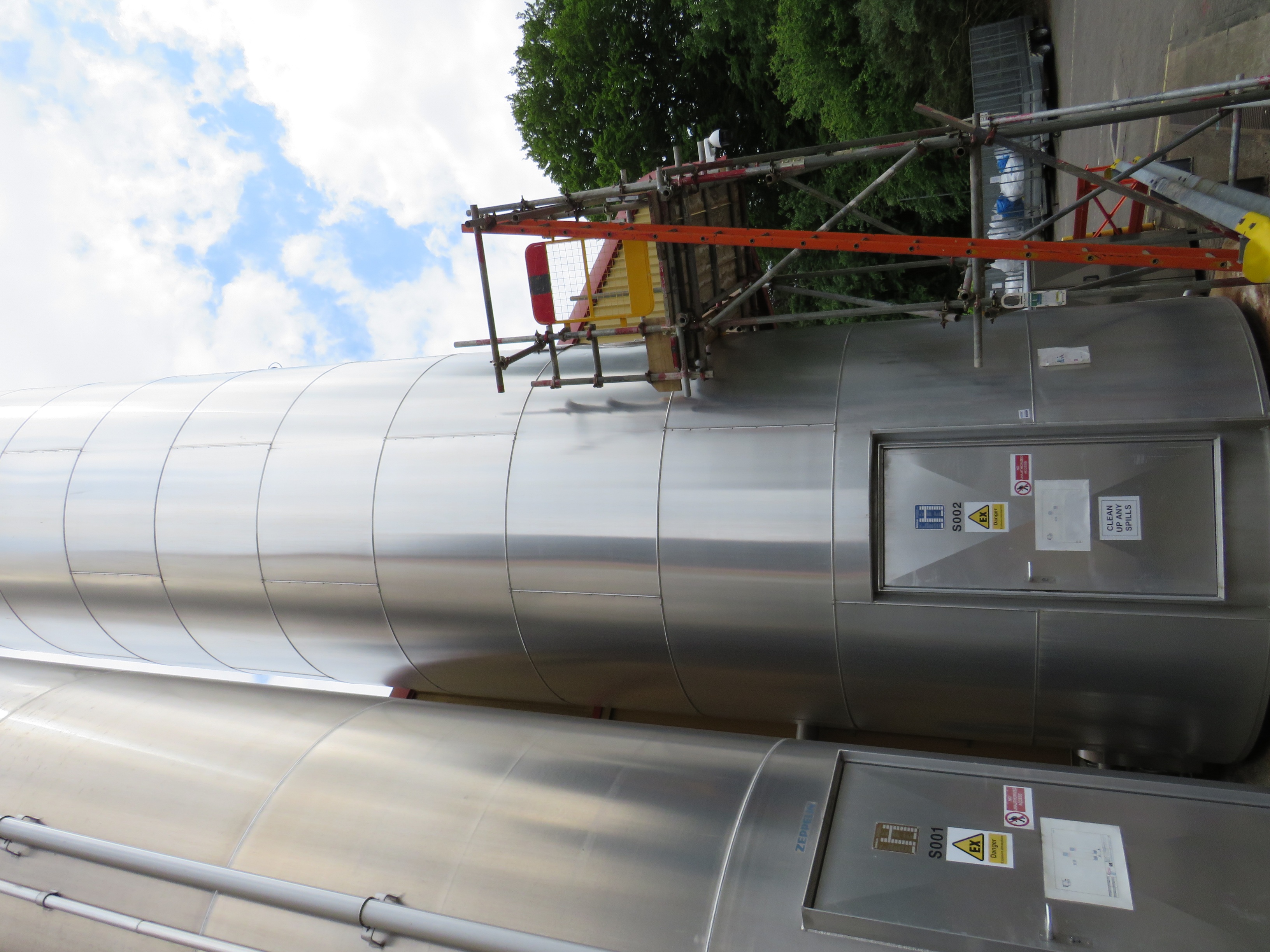 Zeppelin Silo 80 CU Metre Citric Acid Powder, Storage Silo