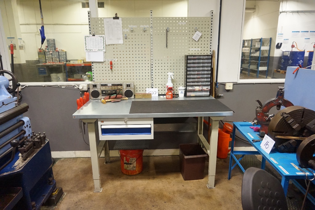 AJ Bench 1.5m x 800mm with 1 Drawer