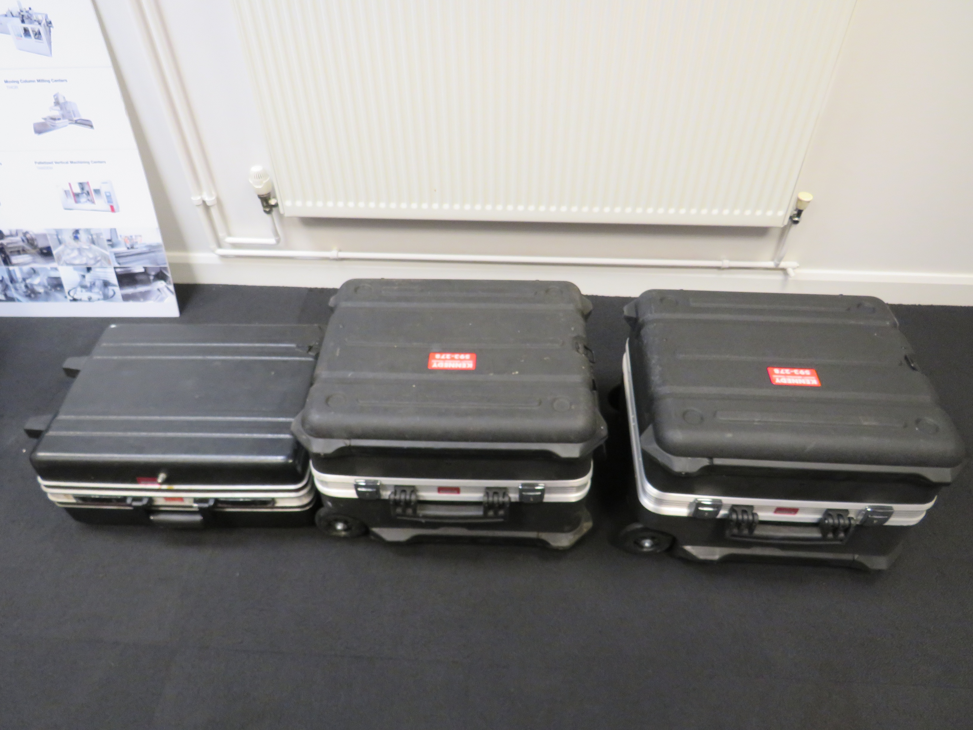 (3) Portable Tool Boxes, Workzone Cordless Drill