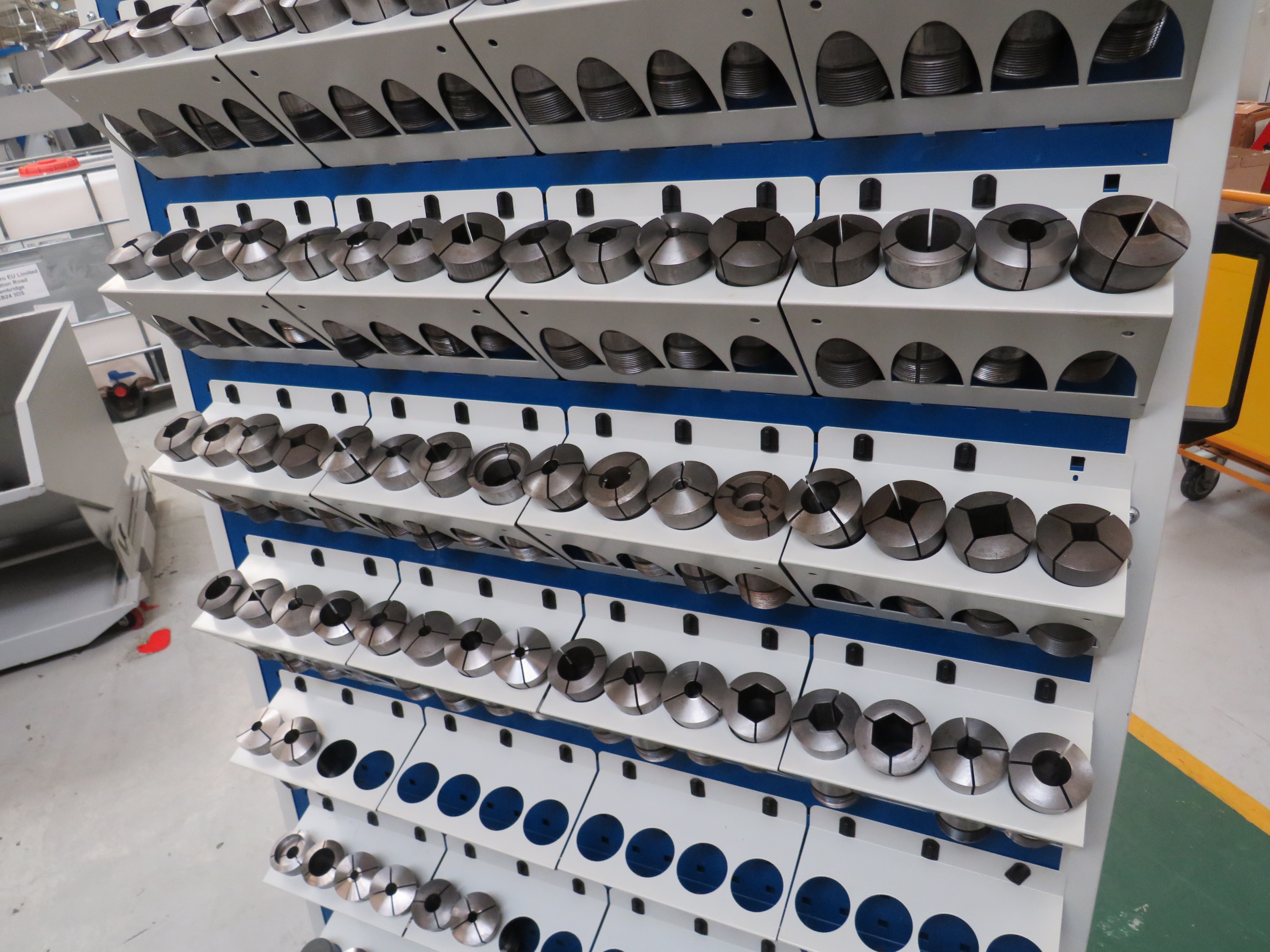 Rack with Qty of 20C Collets suitable for Hardinge Lathe