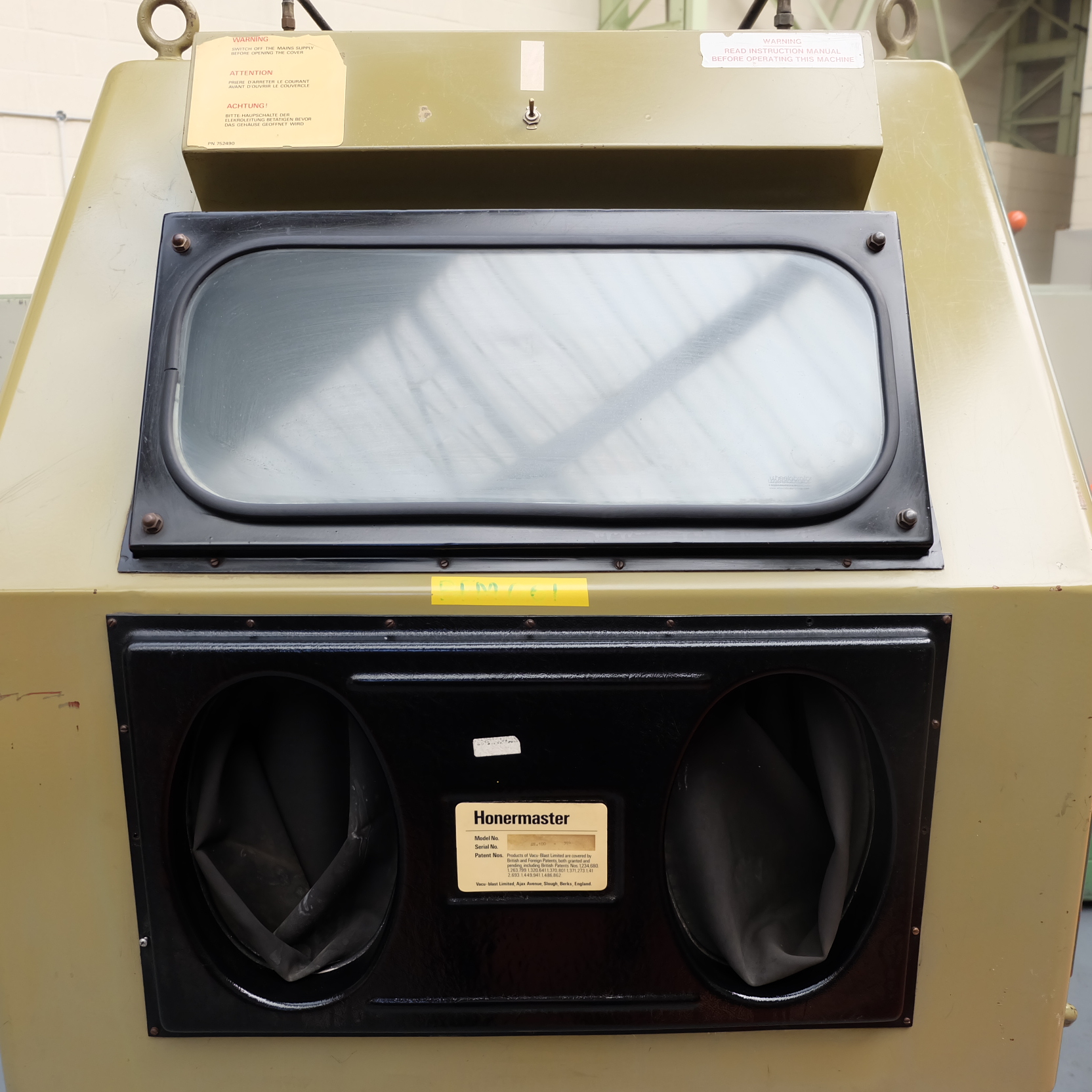 Vacublast Honemaster Bead Blasting Machine