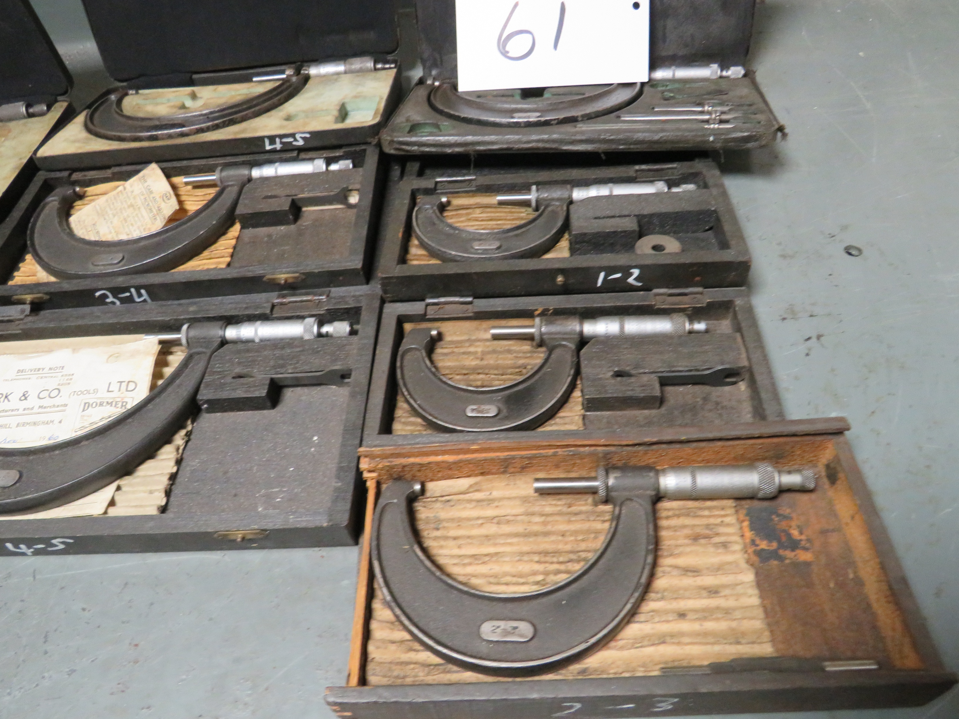 Qty of Imperial Micrometers