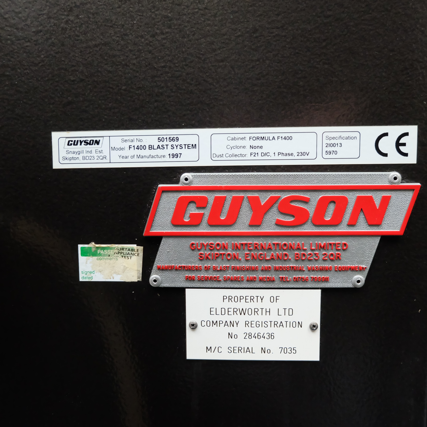 Guyson Formula F1400 Blast System