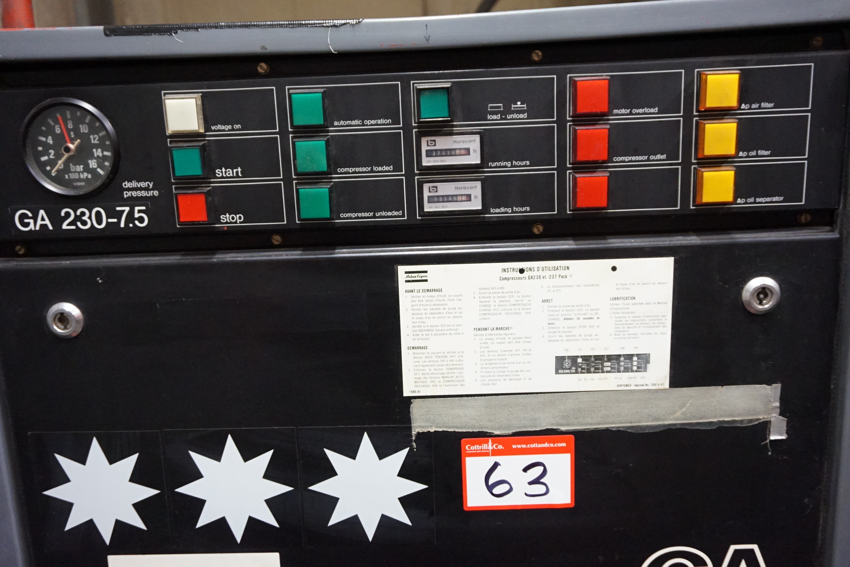 Atlas Copco GA 230 Compressor