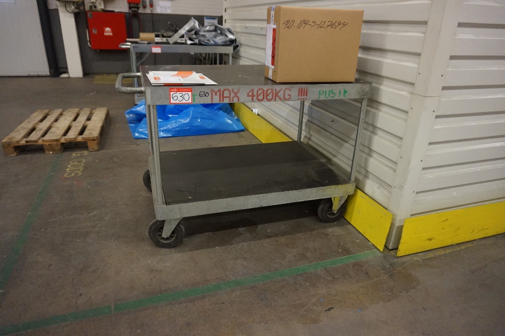 Qty (4) Mobile Trolleys 1200mm x 800mm x 900mm High