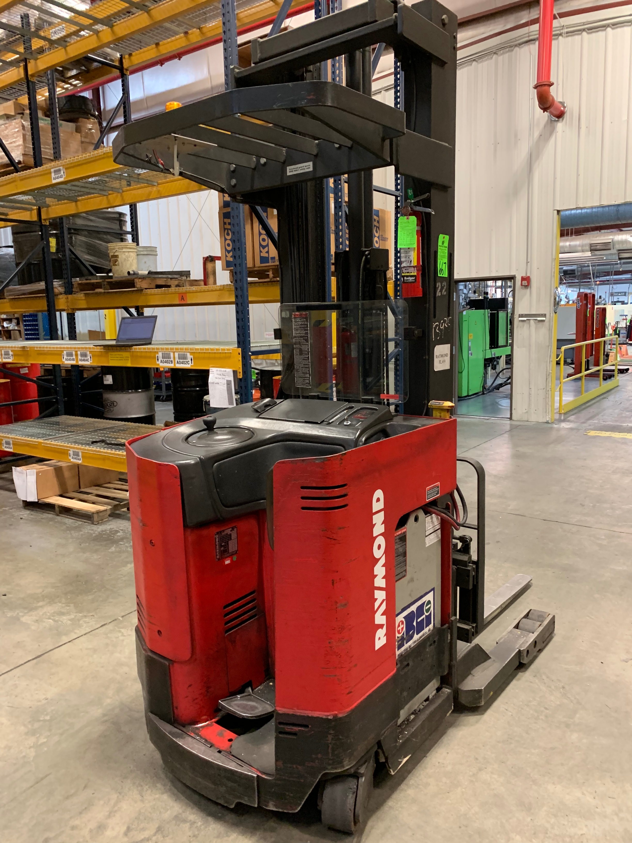RAYMOND EASI 4,000 LB Stand-Up Electric Forklift, s/n EZ-A-95-04617, 42 ...