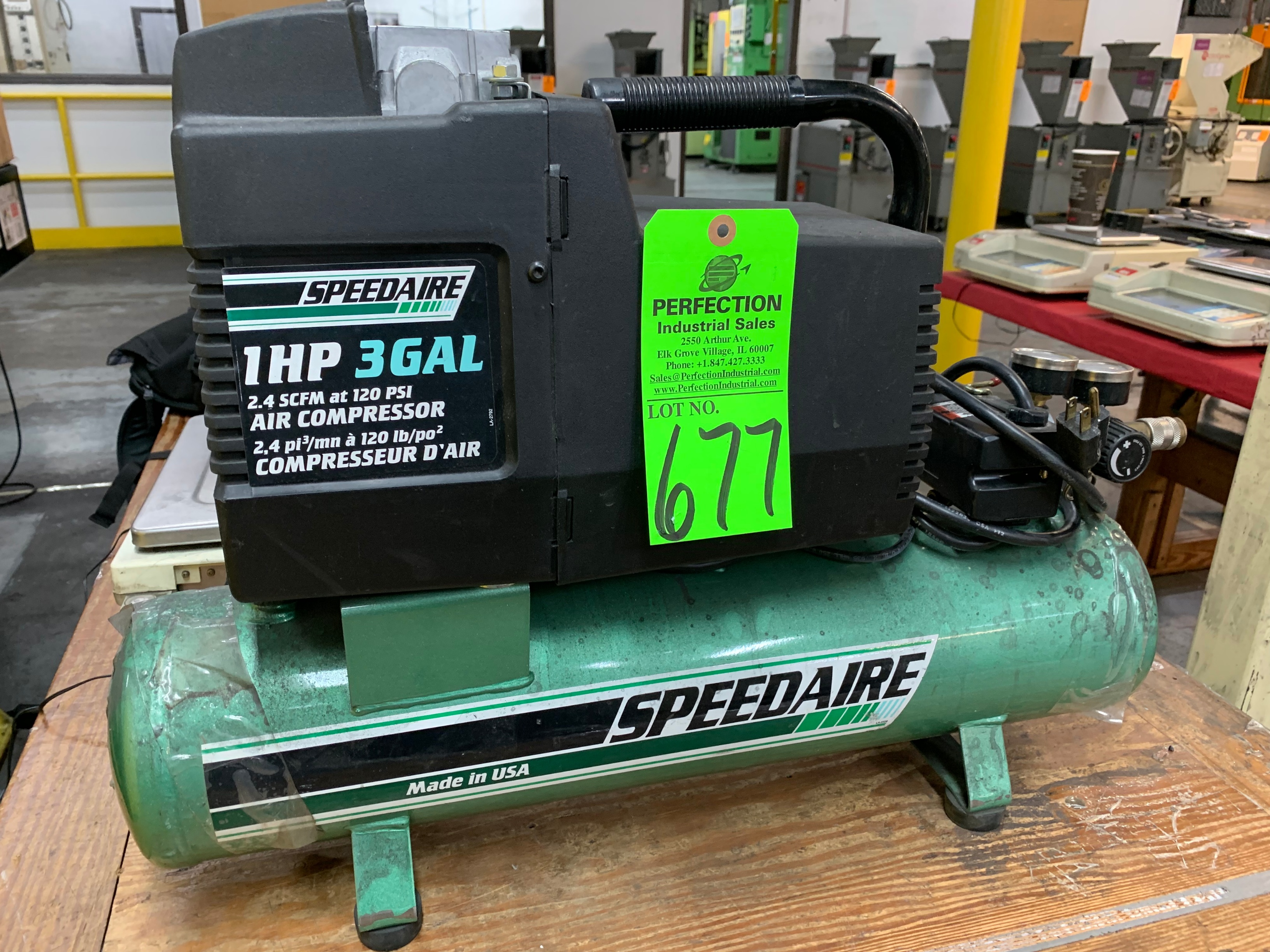 Speedaire 5Z598B 1 HP Air Compressor, 120 PSI