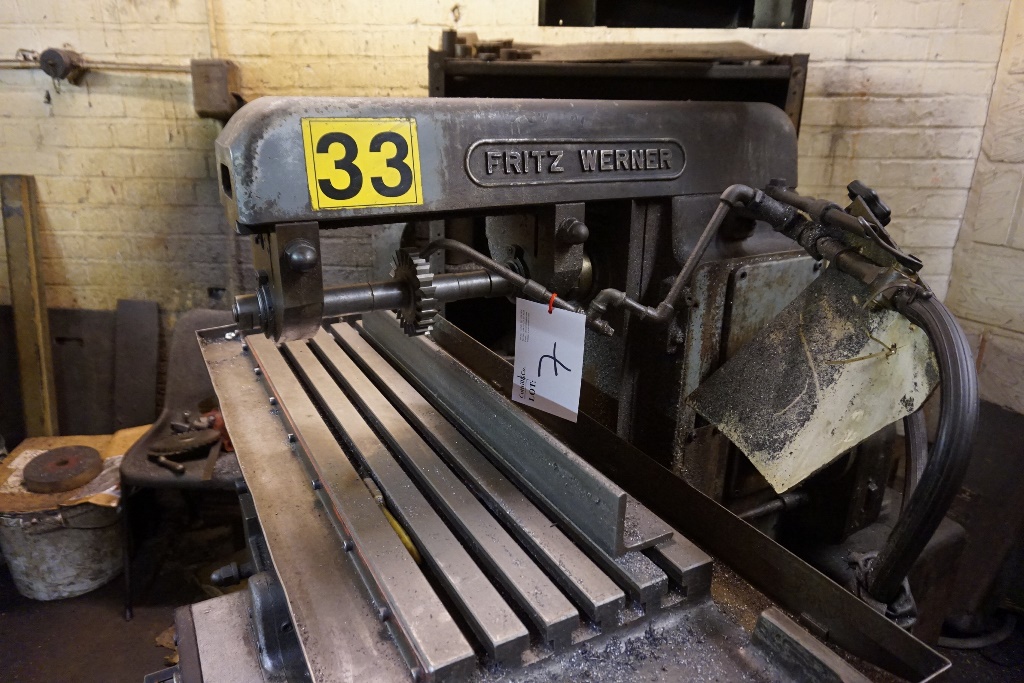 Fritz Werner Universal Milling Machine