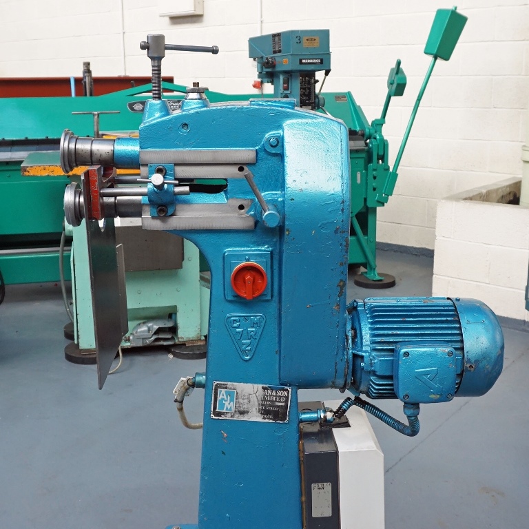 CMZ Type 7R Powered Pedestal Sheet Metal Swaging Machine