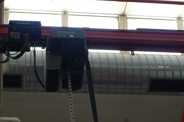 Demag Chain hoist with KBK monorail system