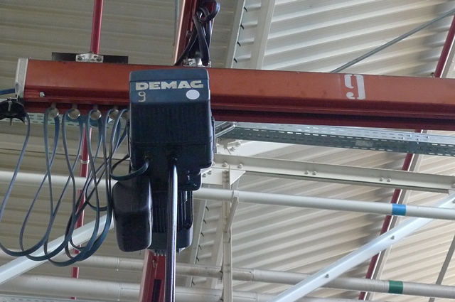 Demag Chain hoists with KBK monorail system