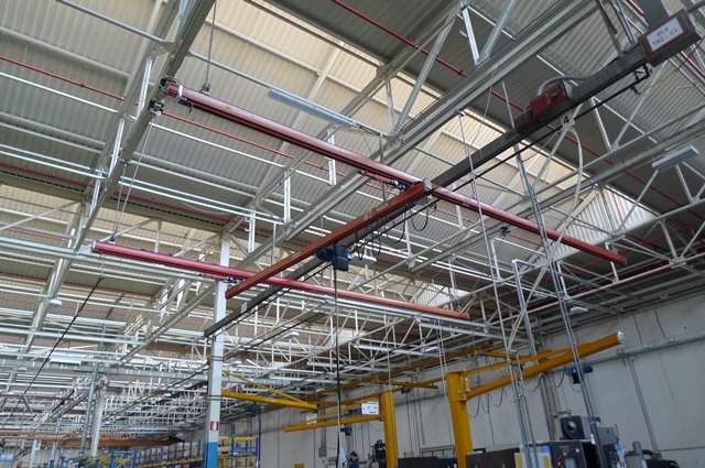 Demag Chain hoist with KBK monorail system