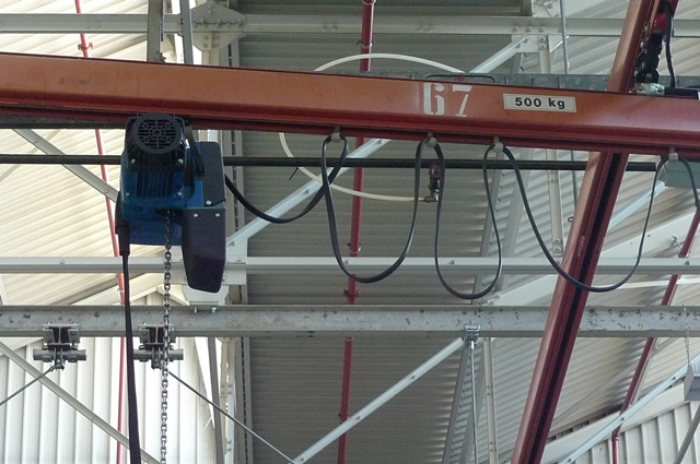 Demag Chain hoist with KBK monorail system