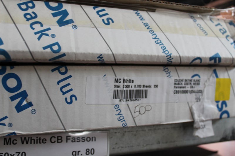 Qty of IDEM Paper Stock & Fasson Crack Back Plus