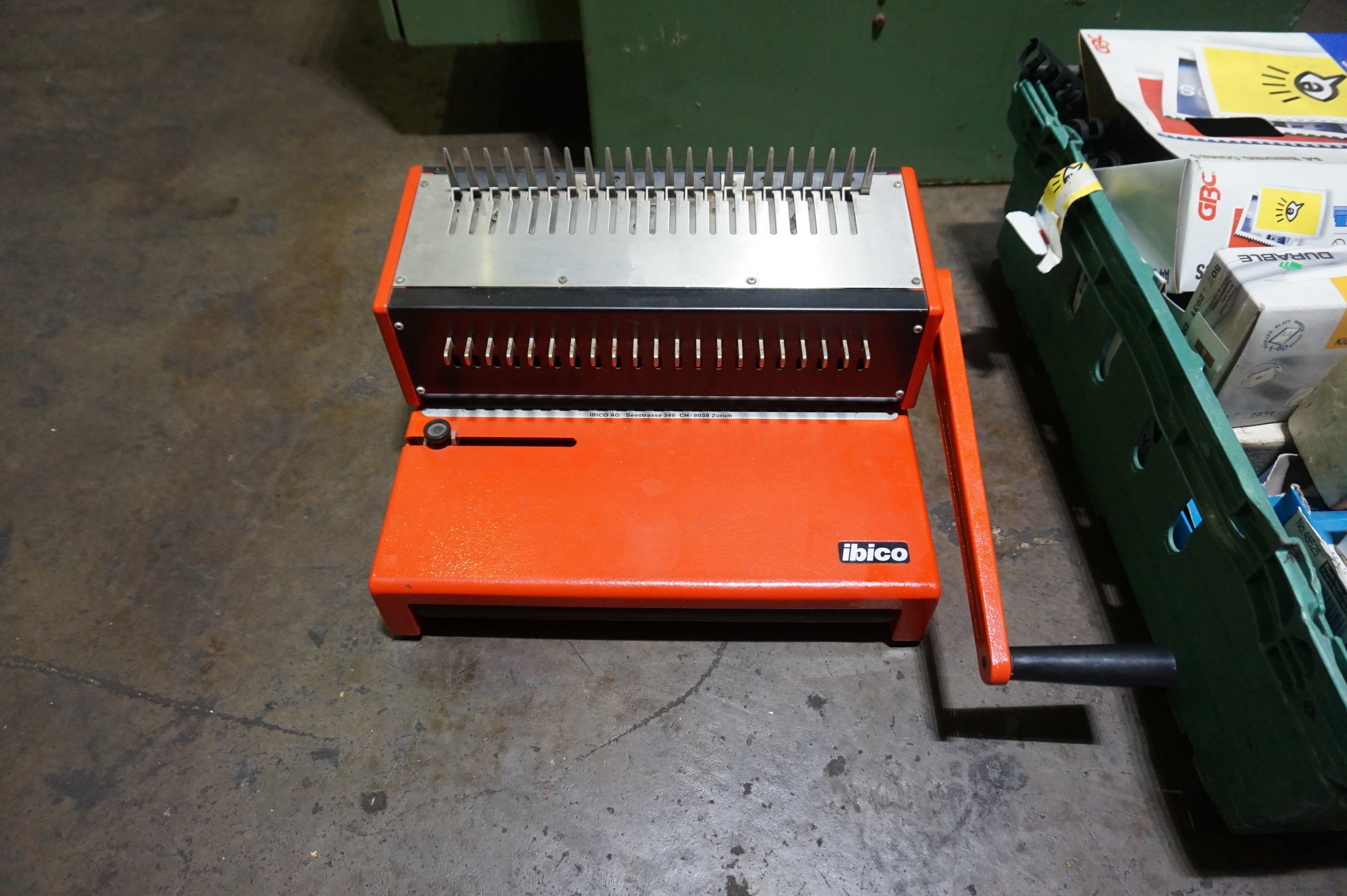 Ibico Binding Machine with Dymo 4000 Label Maker