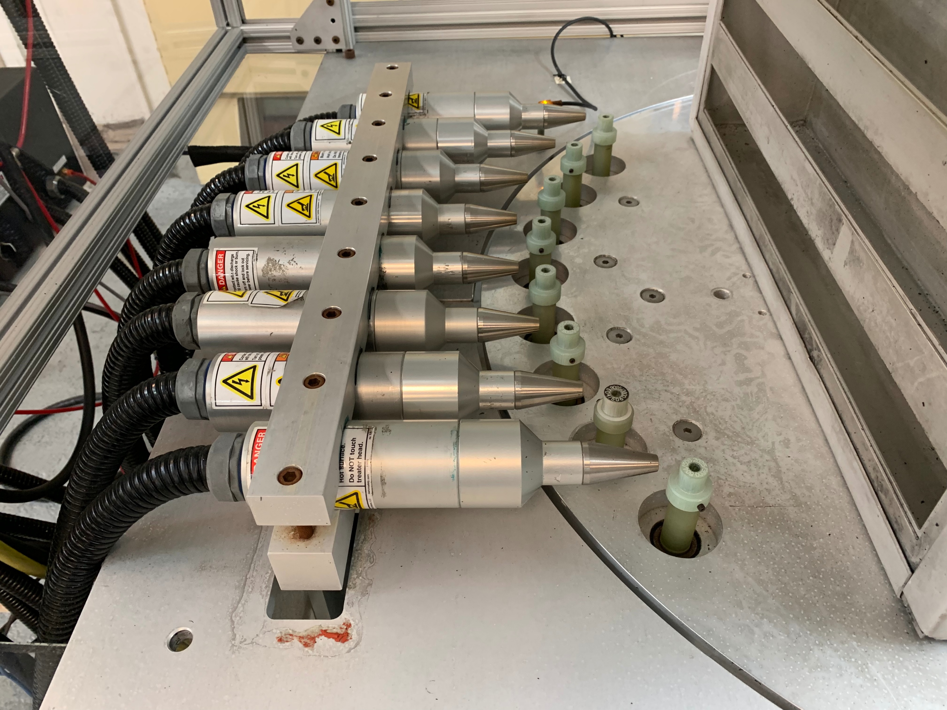 Laser Fixture System w/ Turntable and Laser Holders w/ Allen-Bradley ...