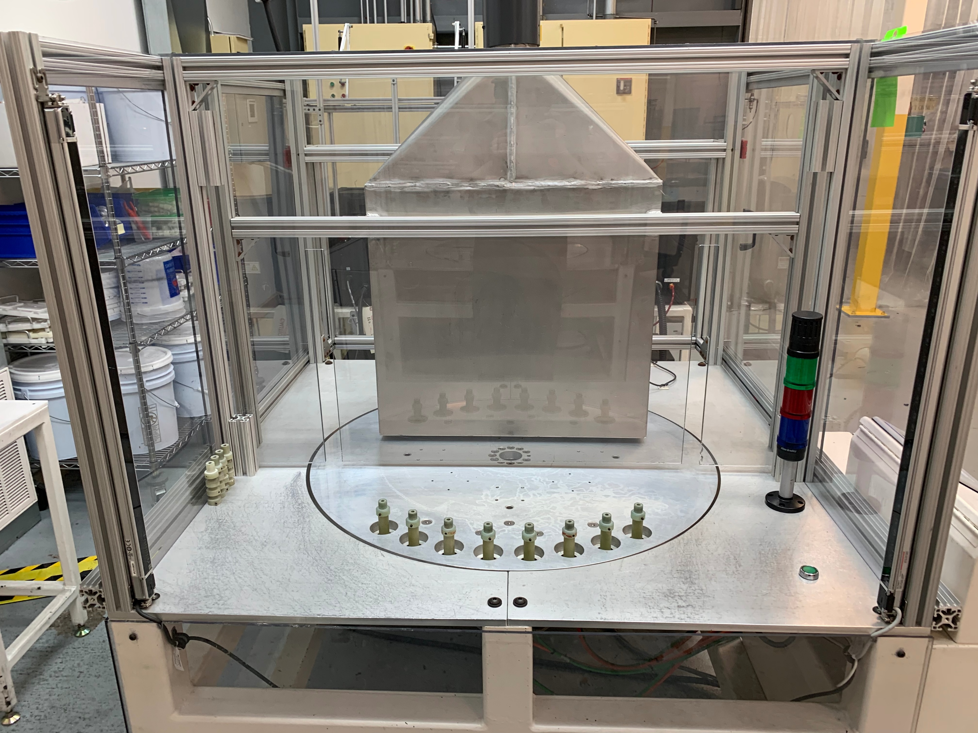 Laser Fixture System w/ Turntable and Laser Holders w/ Allen-Bradley ...