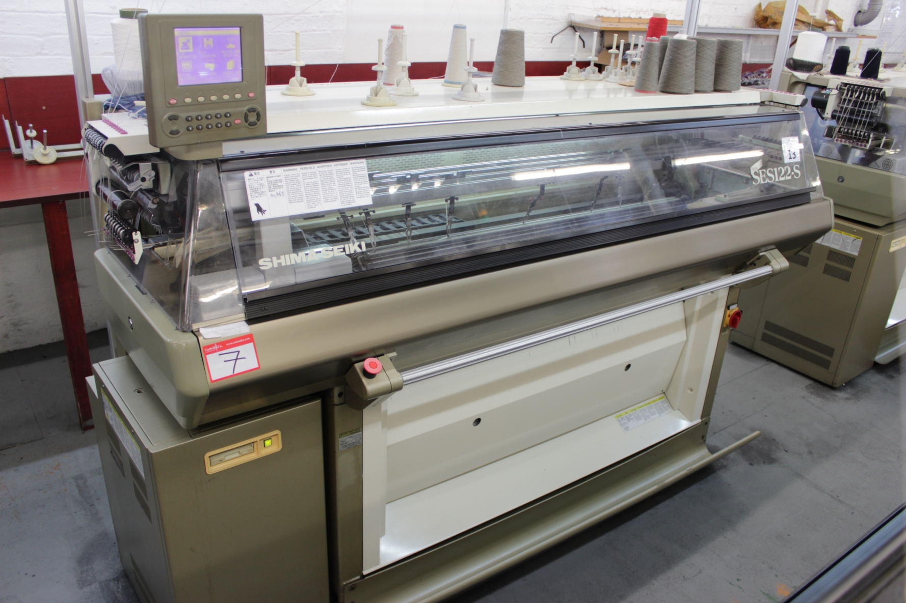 Shima Seiki SES122-S Computerised 7 Gauge Flatbed Knitting Machine