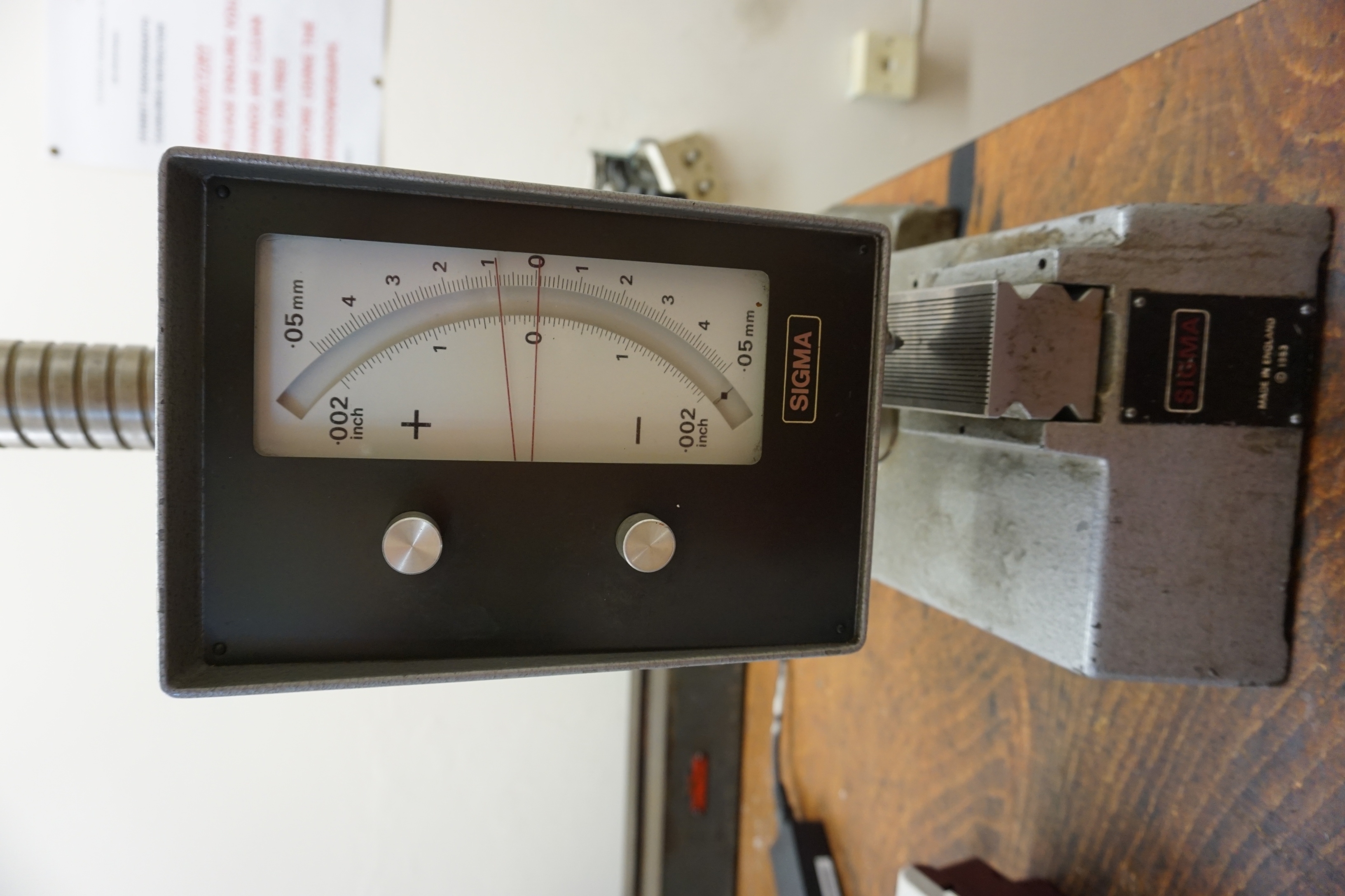 SIGMA Comparator & (2) Mitutoyo Gauge Stands